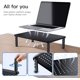 2-Pack Monitor Stand Riser with 3 Height Adjustable and Mesh Platform ...