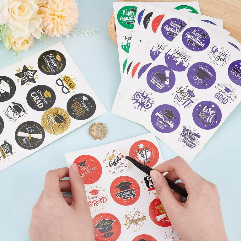 Class Of 2024 Envelope Stickers 500pcs / Roll Graduation Stickers, 1.5 ...