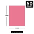 110lb Index Cherry Pink Card stock - 50 Sheets per Pack (8.5 x 11 ...