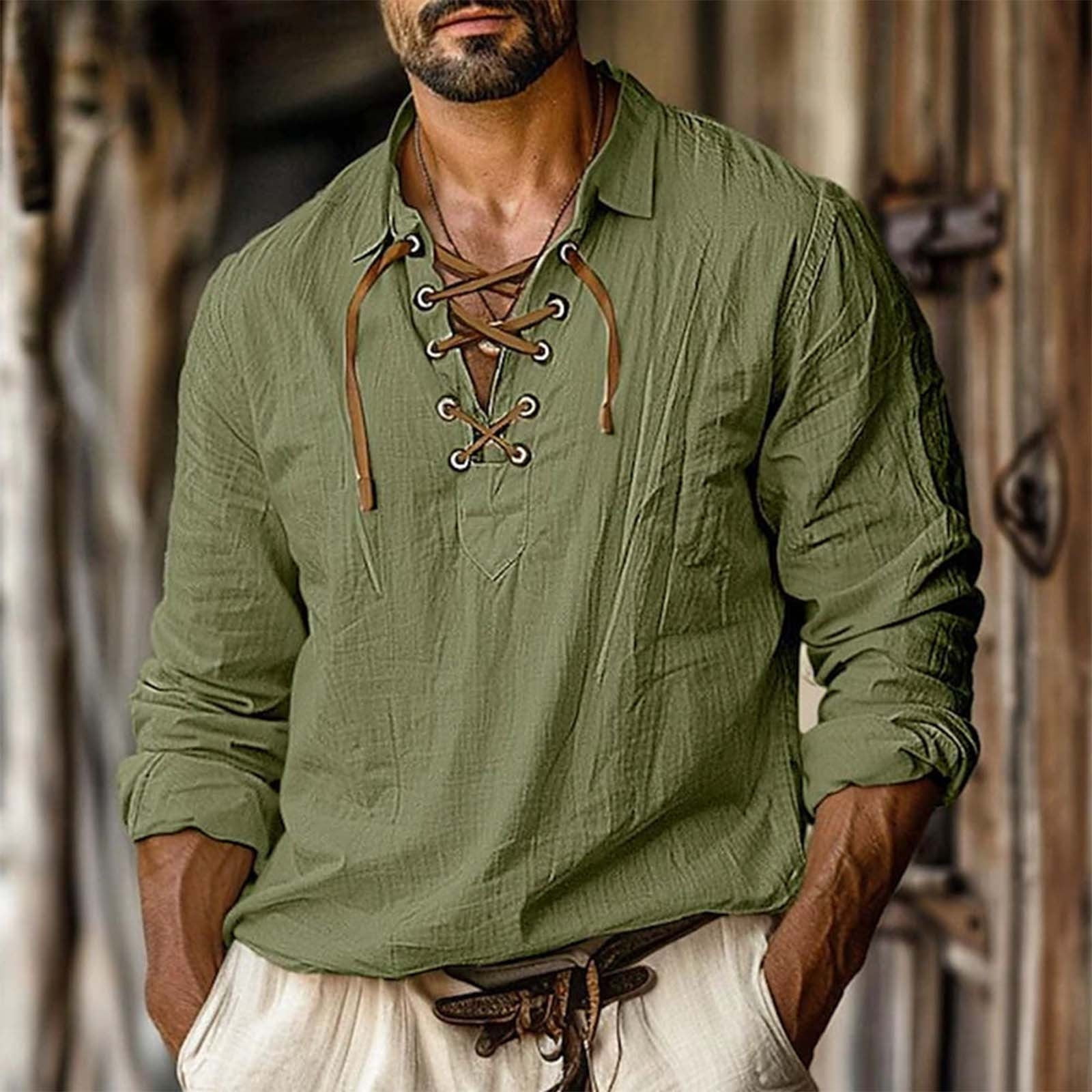 WTXUE Linen Shirts for Men Camisas Para Hombres, Men's WTXUE Linen Shirts for Men Camisas Para Hombres, Men's