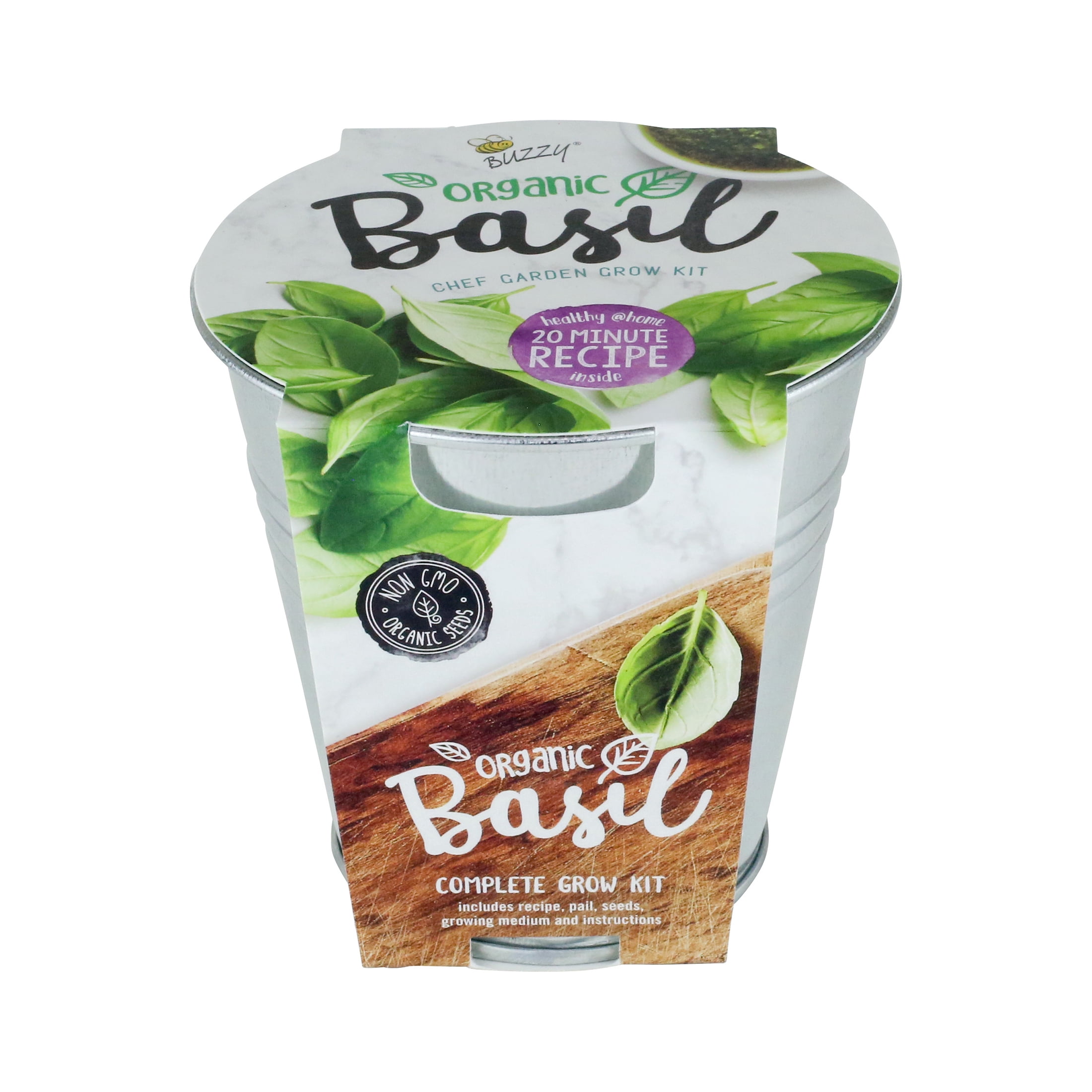 Buzzy Chef Grow Kit Basil - Guaranteed to Grow - Walmart.com