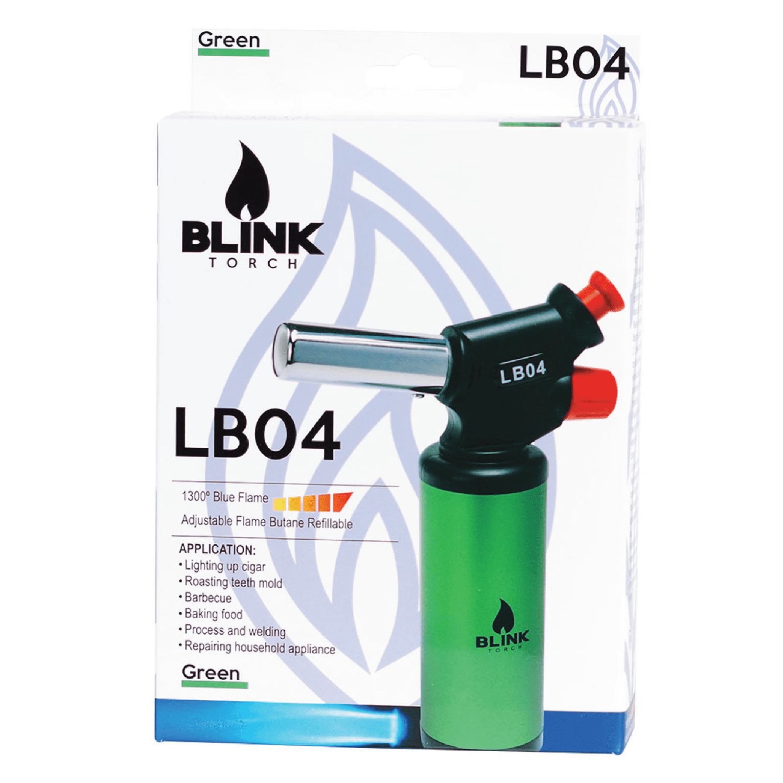 Blink LB04 Green Refillable Butane Torch | Adjustable Flame - Walmart.com