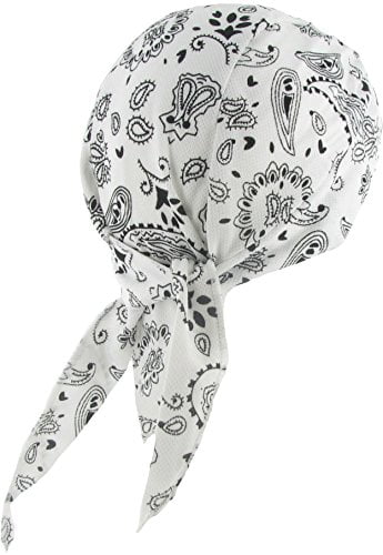 Paisley Doo Rag Du Rag Do Spandex Bandana Headwrap w SWEATBAND Chemo ...