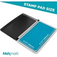 MaxMark Large Premium Light Blue Ink Stamp Pad - 3.5" x 6.25" - Quality ...