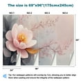 Peel and Stick Wallpaper 3D Large Flowers Bouquet Peony Peel Stick Self ...