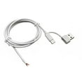 USB Type C Male 2Pin Wire DIY Pigtail Cable 5V 2A Black USB Power with ...