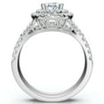 Pompeii 1 5/8 Ct Oval Diamond Engagement Ring & Matching Band 14k White Gold Lab Grown - Walmart.com