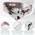 Brown Bohemian Aztec Geometric 3 Pieces Quilt Set,1 Quilt with 2 Shams ...