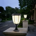 2PCS Black 6000 Lumens Waterproof Outdoor Yard Light LED Solar Power ...
