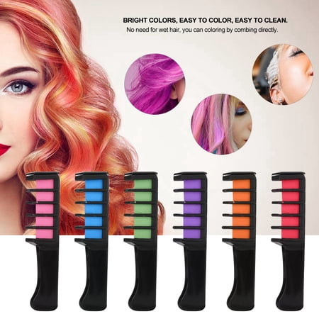 Mini Disposable Hair Dye Comb 6 Colors Hairdressing Dye Attachment ...