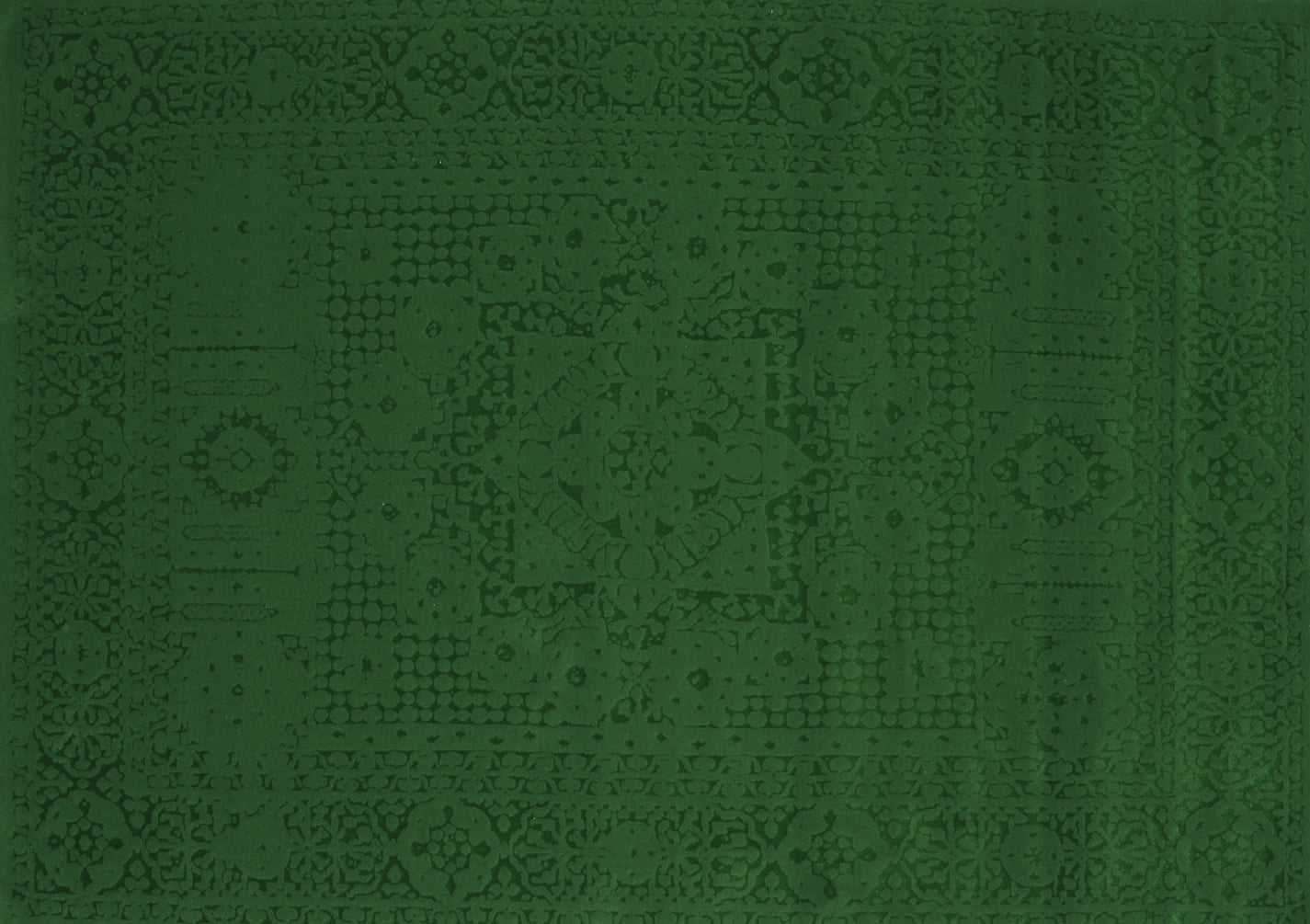 Ahgly Company Indoor Rectangle Abstract Emerald Green Contemporary Area ...