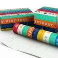 Hallmark Birthday Wrapping Paper Roll (Happy Stripes) 20 Sq. ft ...