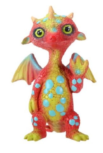 Gregory the Friendly Red Dragon Figurine Statuette Fairy Tale Fantasy ...