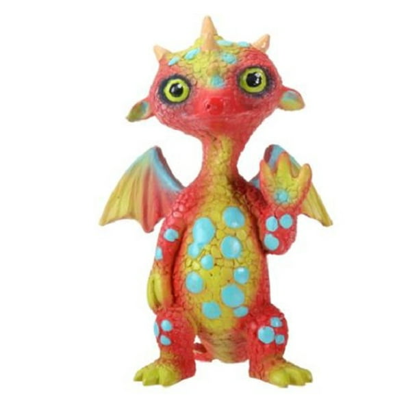 Gregory the Friendly Red Dragon Figurine Statuette Fairy Tale Fantasy ...