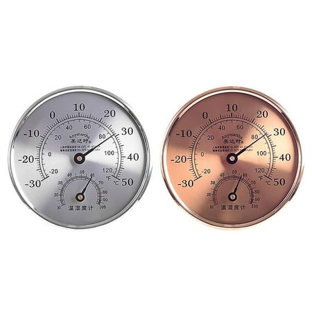 Indoor Outdoor Thermometer Round Large Wall Thermometer-hygrometer ...