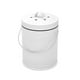 Cooler Kitchen 1.3 Gal. Compost Bin with Charcoal Filters - White ...