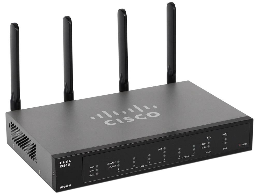 Ruteador Inalámbrico Cisco RV340W de doble banda Wireless ac Wi-Fi ...