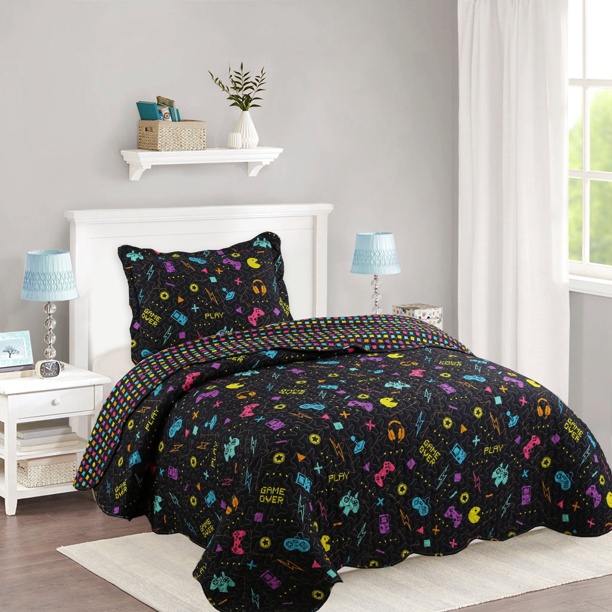 MarCielo Kids Quilt Bedspread Set for Teens Girls Comforter - Walmart.com