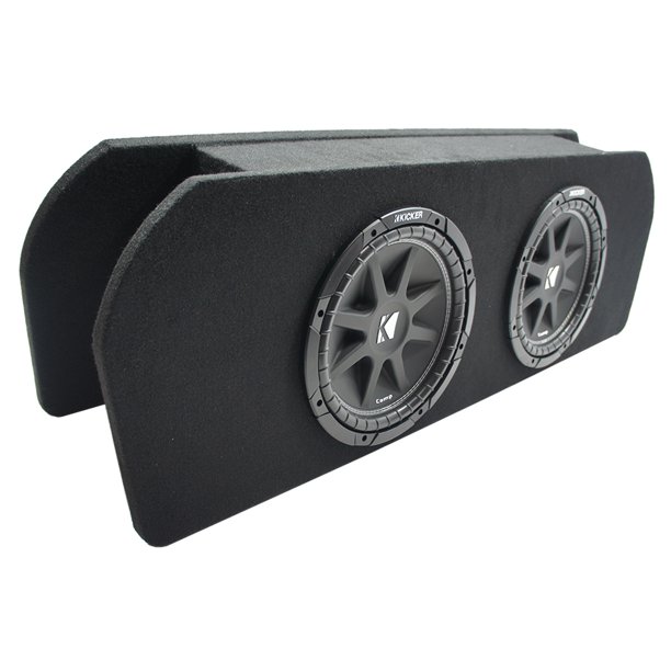 2016 - UP Ford Mustang Coupe Kicker Comp C10 Dual 10" Custom Sub Box Final 2 Ohm - Walmart.com