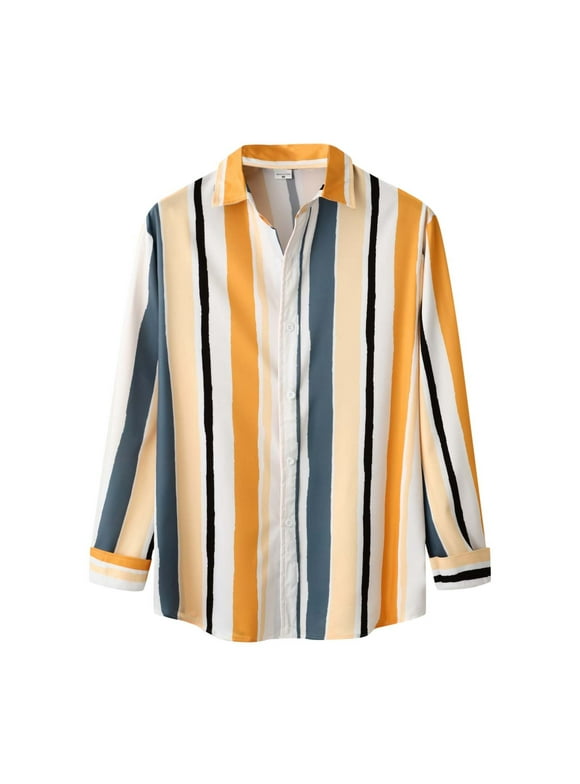 Orange Striped Shirts