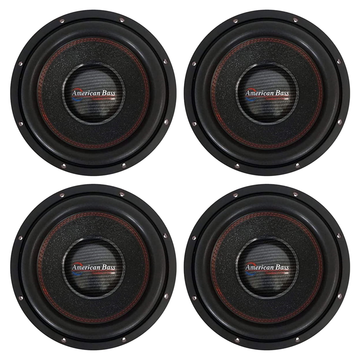 (Pack of 4)American Bass Competition 12" 3000 Watt Dual 4 Ohm Subwoofer ...
