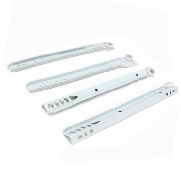 1 Pair 10inch Drawer Slide Kit Bottom Mount Drawer Slide Steel Thicken ...