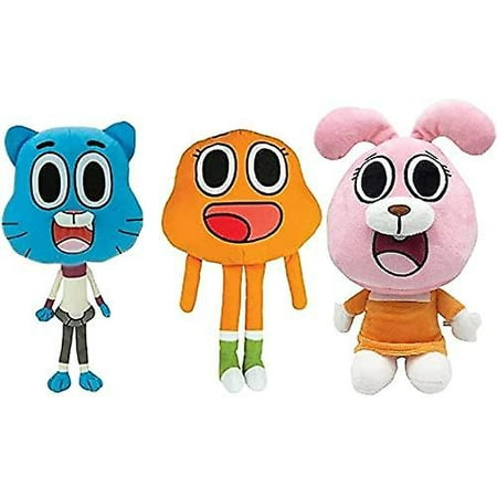 Amazing World Gumball Darwin Anais Plush Doll Cute Cat And Rabbit Plush ...