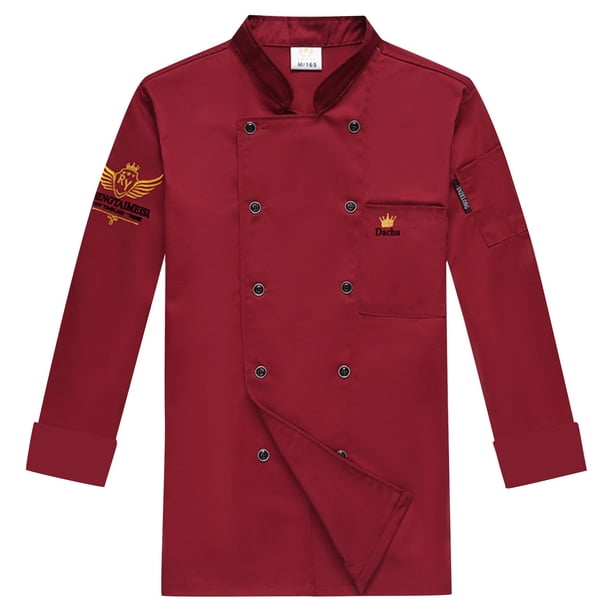 BPA-Free Utensils Chef Uniform Long Sleeve Unisex Catering Work Clothes ...