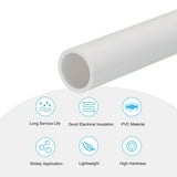 Rigid Round Pipe 16mm ID 20mm OD 20cm/8" Length White High Impact for ...