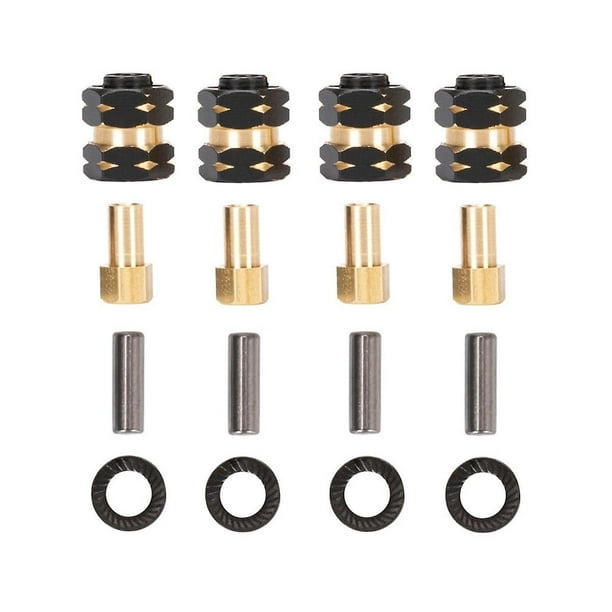 Brass Extended Wheel Hub Adapter Axle Counter Weight For Axial Scx24 ...
