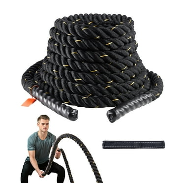 "Zeny Heavy Duty Long-lasting 1.5""/ 2"" Width Poly Dacron Battle Rope ...