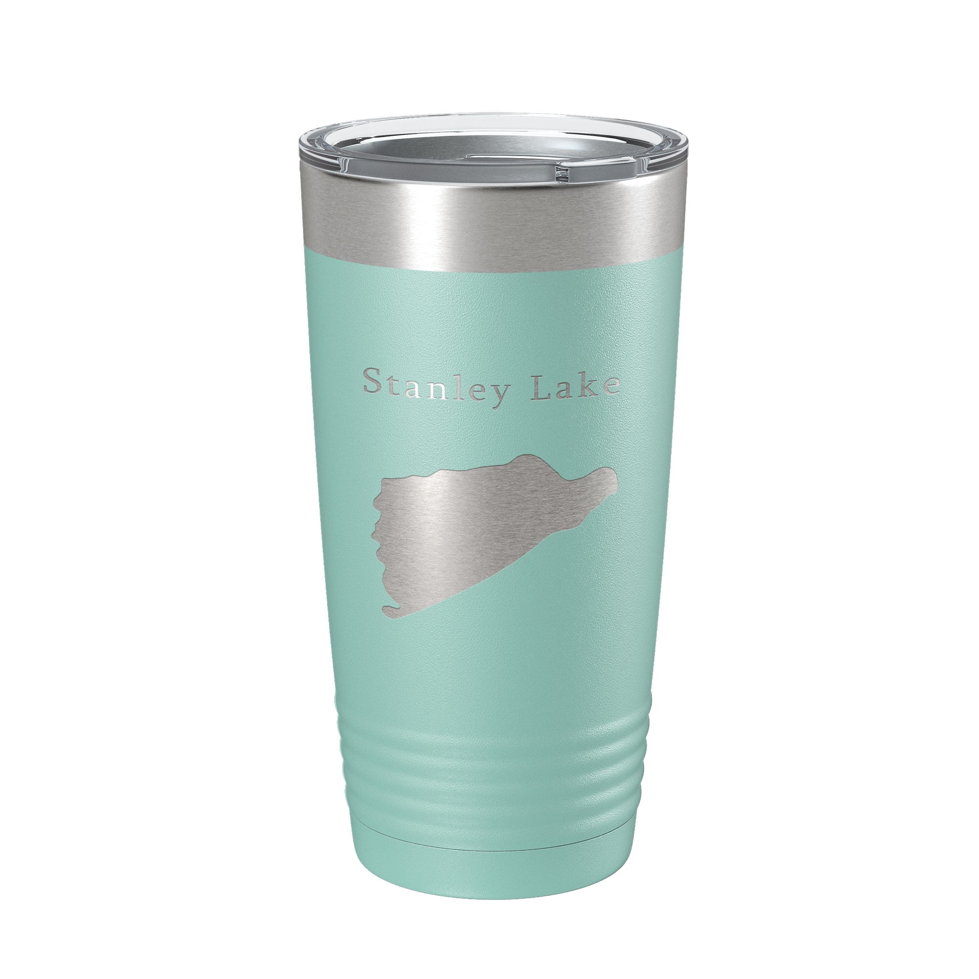 Stanley Lake Map Tumbler Travel Mug Insulated Laser Engraved Coffee Cup ...
