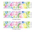 3 pcs Pastel Botanical Harmony Cake Strips Edible birthday cake strips ...