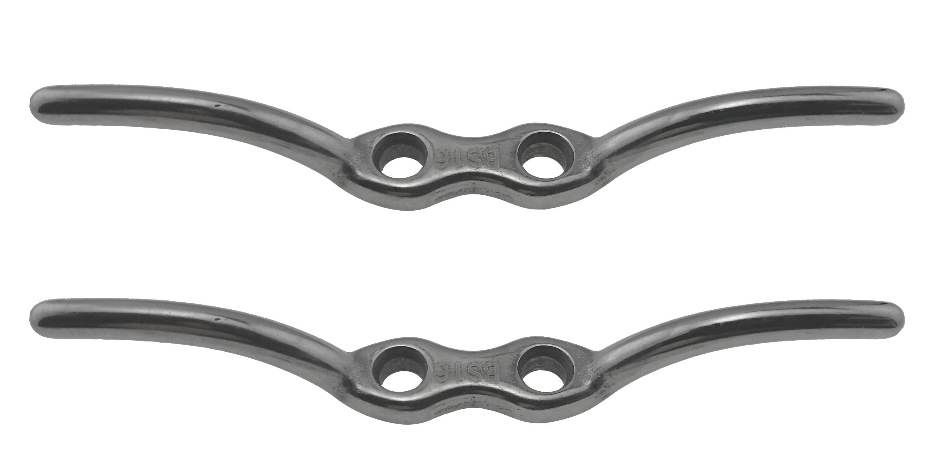 2 Pieces Stainless Steel 316 Rope Cleat 2.5" Marine Grade Boat Deck or ...