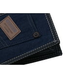 Blue Jean Style Wallet with Long Pocket on Outside Men Woman Billfold A ...