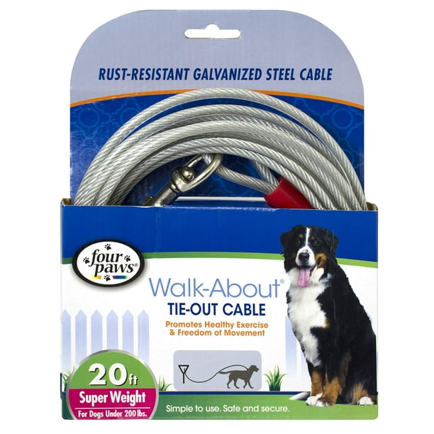 Cable de amarre Leash Four Paws Walk-About de 6 m, pesado | Bodega ...