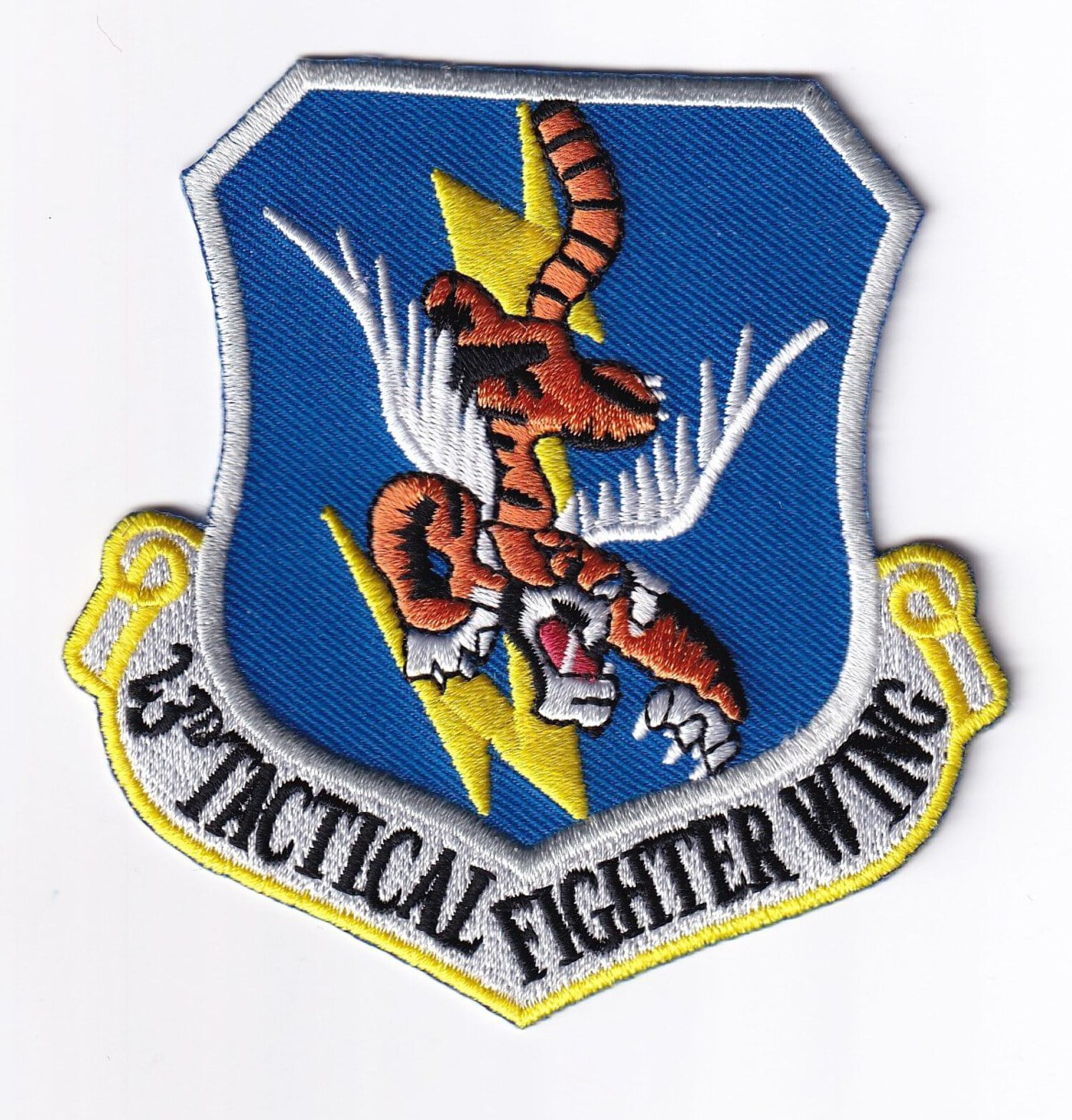 23rd TFW Flying Tigers Patch - With Hook and Loop, 3.5 - Walmart.com