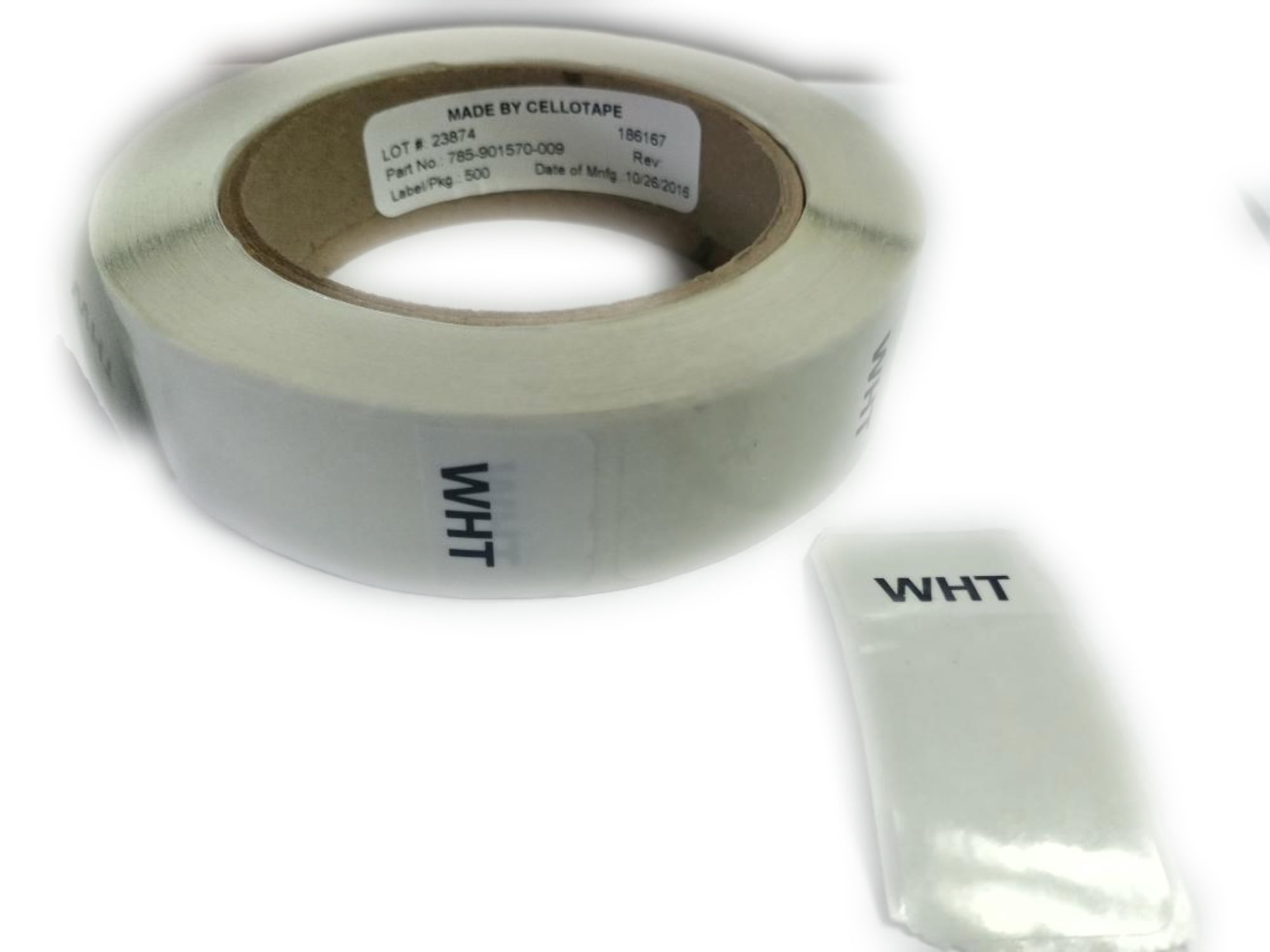 Pack of 10 PMS2655C/WHITE White Labels cet acc 785-901570-009 - Walmart.com