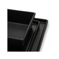 Stone Lain Grace 24-Piece Square Modern Dishware Set, Black Matte ...