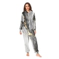 1-Pack Onesie Adult Hooded Pajamas, Soft Fleece Full Zip One Piece ...