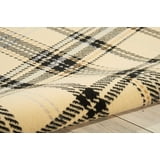 Free Shipping! Pinewood Grove Farmhouse Plaid Area Rug Cream Black ...