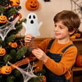 Halloween Tree Topper Metal Spooky Ornaments for Mini Tree Gothic Black ...