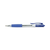 Comfort Grip Ballpoint Pen, Retractable, Medium 1 Mm, Blue Ink, Clear ...
