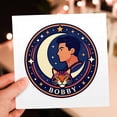 3drose, Bobby Male Name, Moon, Man, Bobcat Head. Elegant, Artsy Gift ...