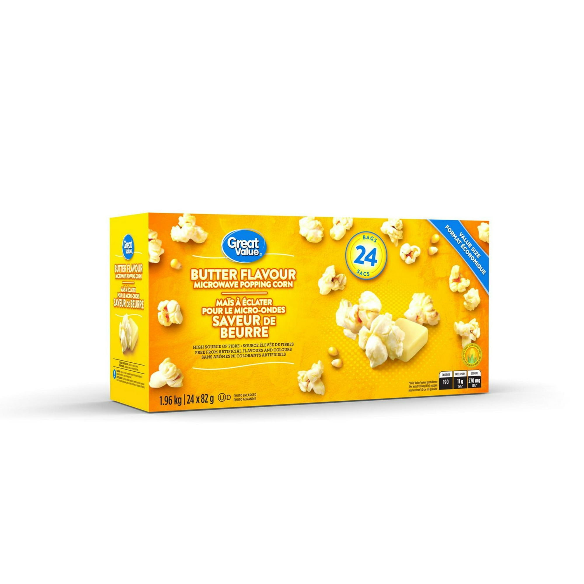 Click here for Great Value Butter Flavour Microwave Popping Corn... prices