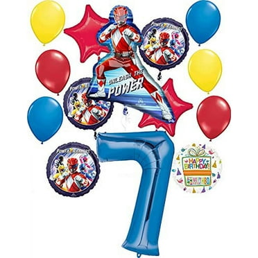 Power Rangers Birthday Party Supplies Unleash the Power Balloon Bouquet ...