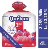 Lait 3,25 % Québon 4 l - Walmart.ca