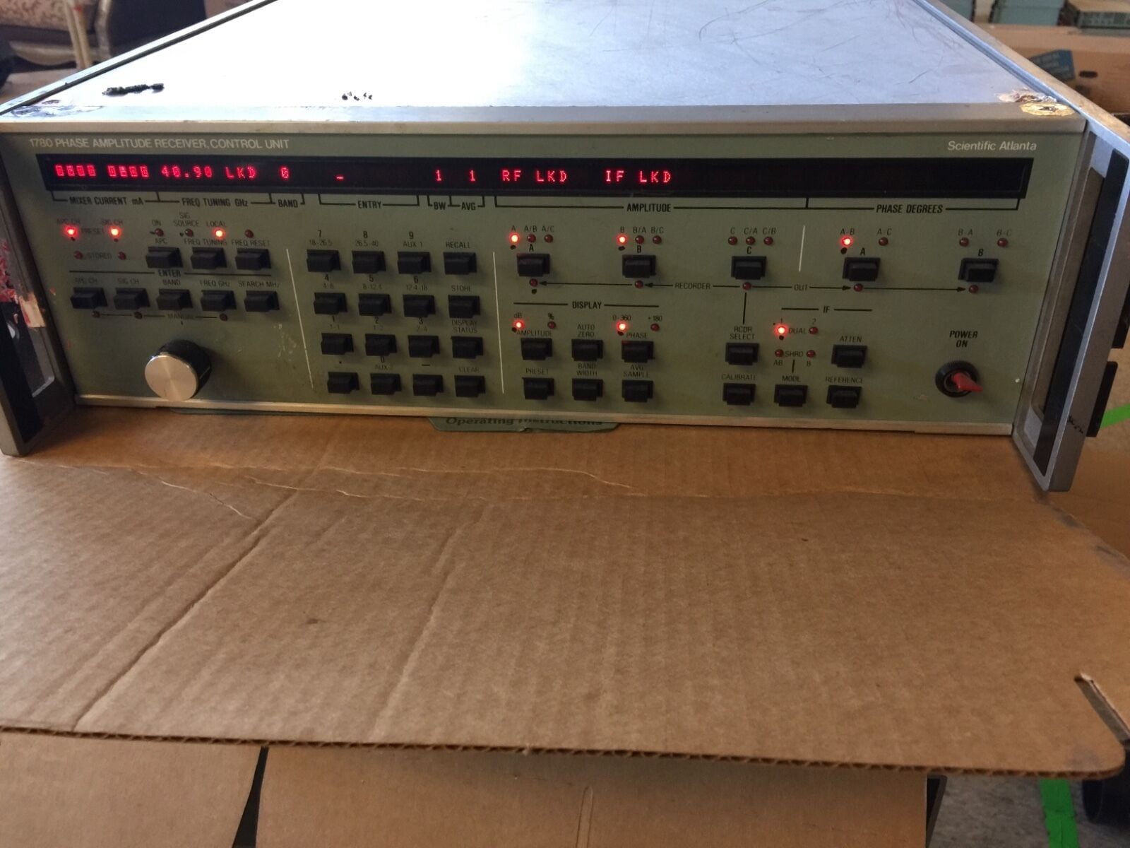 SCIENTIFIC ATLANTA MODEL# 1780 PHASE AMPLITUDE RECEIVER CONTROL UNIT ...