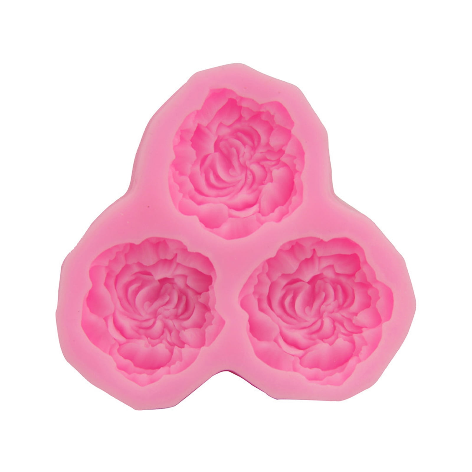 GadgetVLot Silicone Rose Flower Fondant Mold Easy To Demould Diy Crafts ...