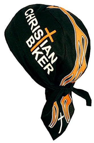 Buy Caps and Hats Christian Doo-Rag with Sweatband Motorcycle Skull Cap ...